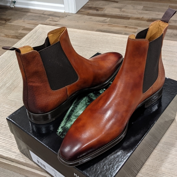 Magnanni | Shoes | Mens Magnanni Chelsea Texturedsmooth Leather Boots ...
